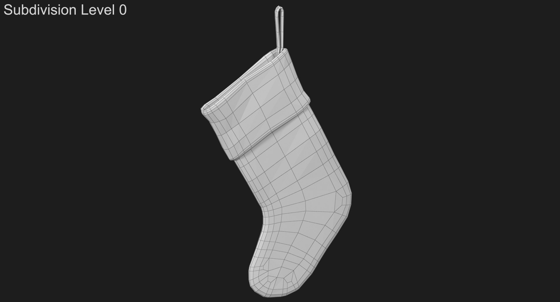 Christmas Sock 3 3d Obj