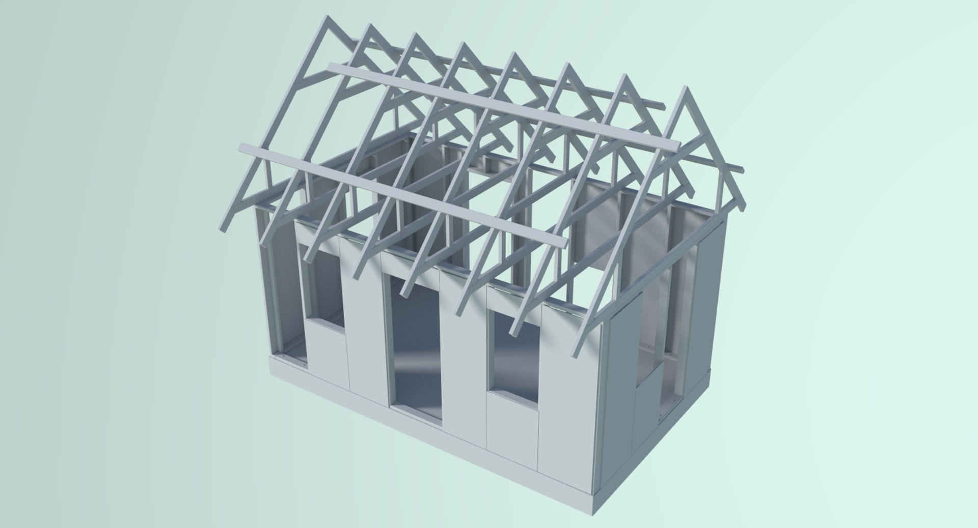 timber frame building construction 3d x