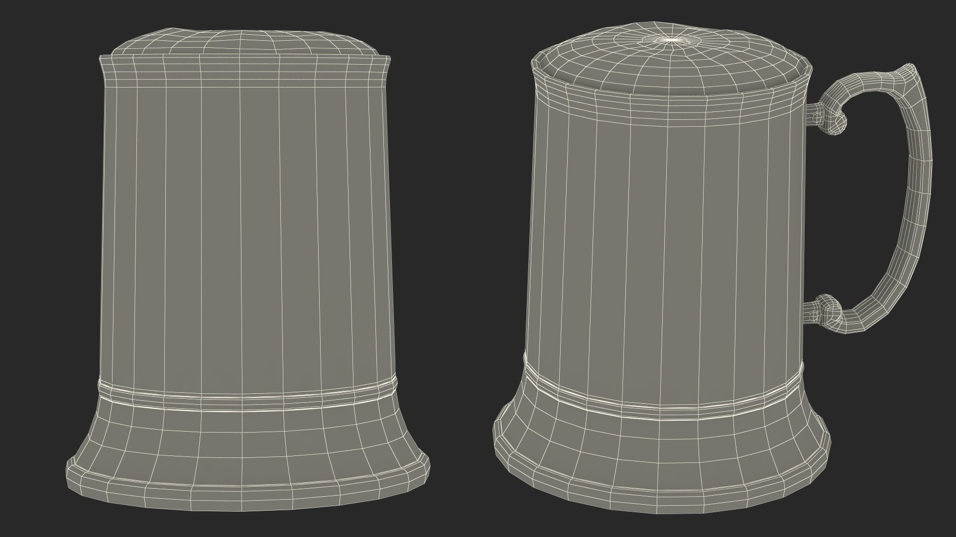 3D Stainless Steel Beer Stein With Beer - TurboSquid 2269737