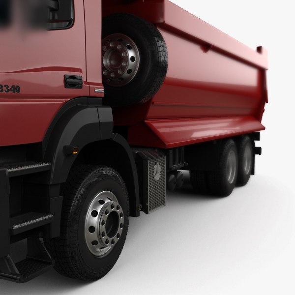 modelo 3d Camión volquete Mercedes-Benz Axor con HQ interior 2005 ...