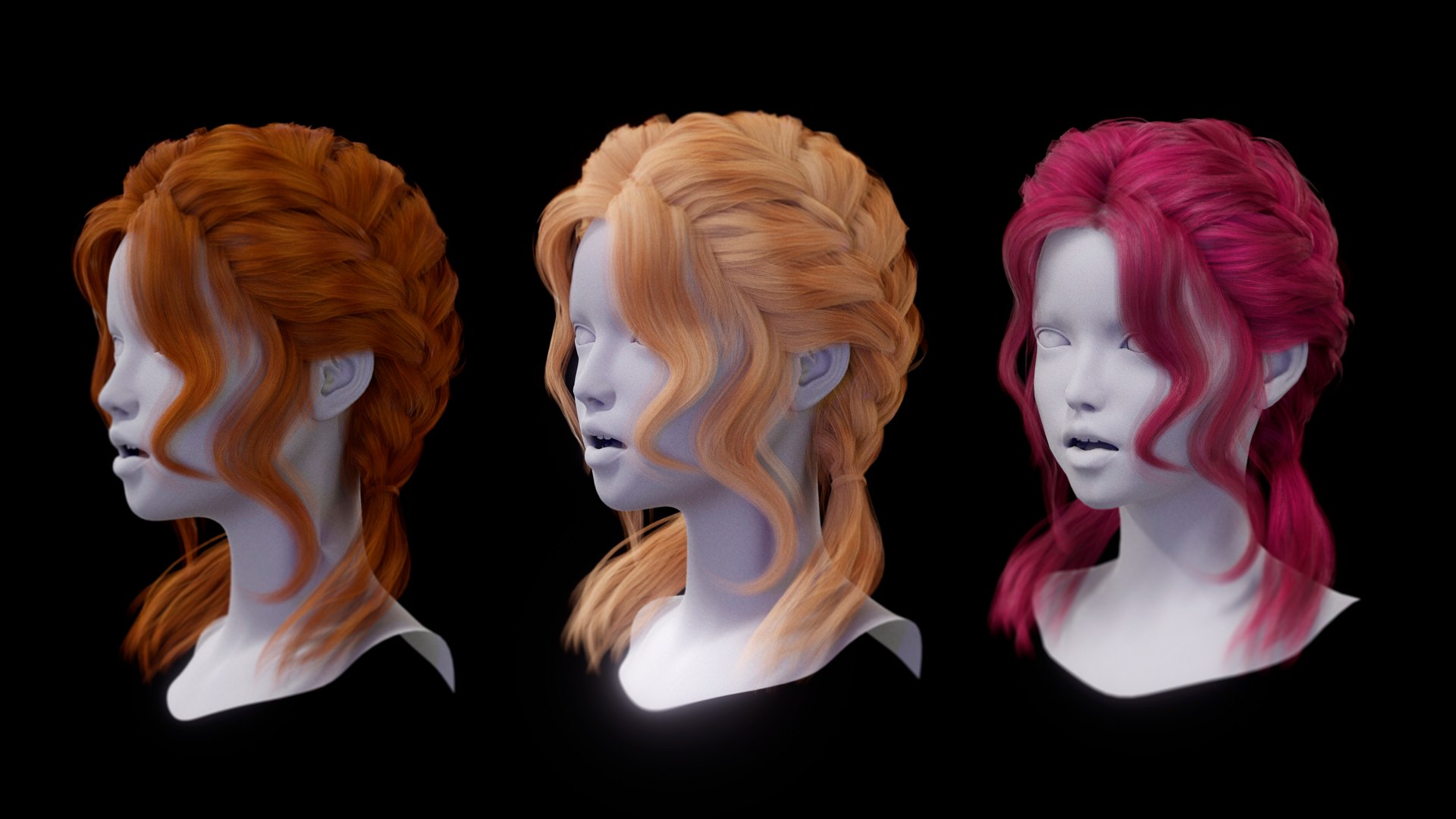 Hair For Games 12 3D Model - TurboSquid 1872772