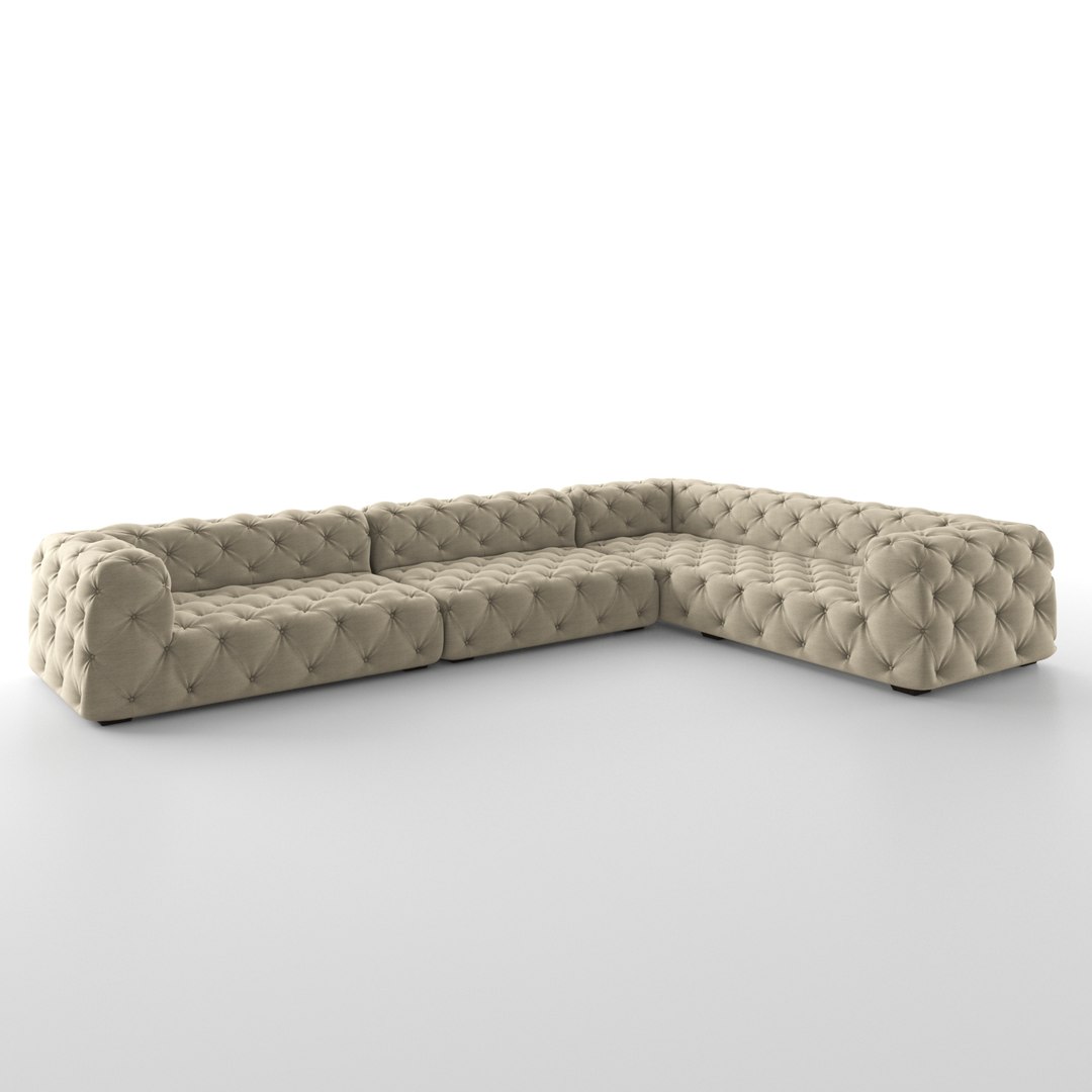 Soho Tufted Upholstered 3D - TurboSquid 1184708
