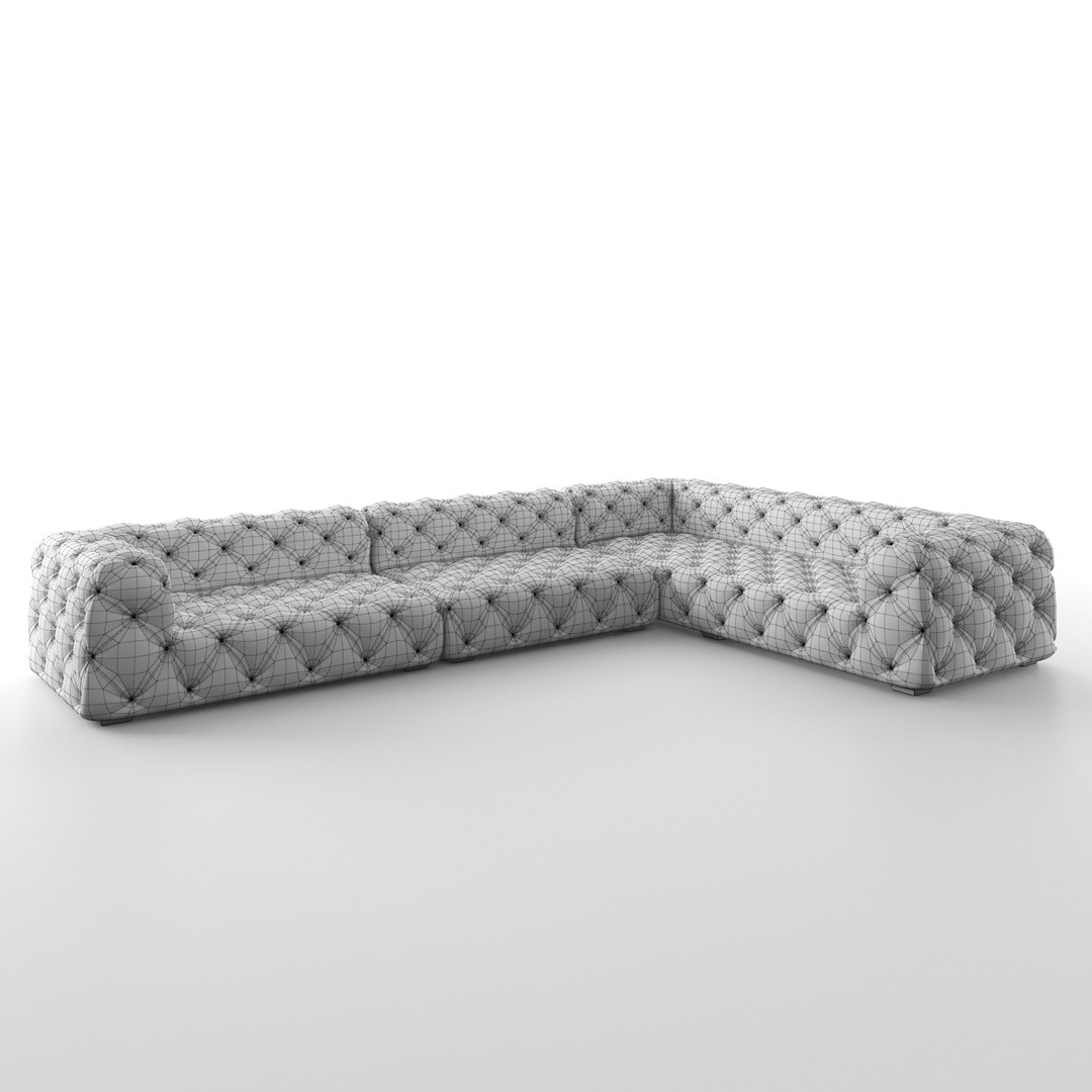 Soho Tufted Upholstered 3D - TurboSquid 1184708