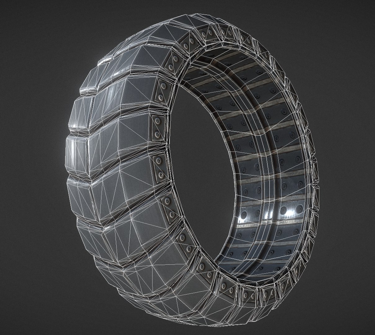 Futuristic Tire 3d Dxf