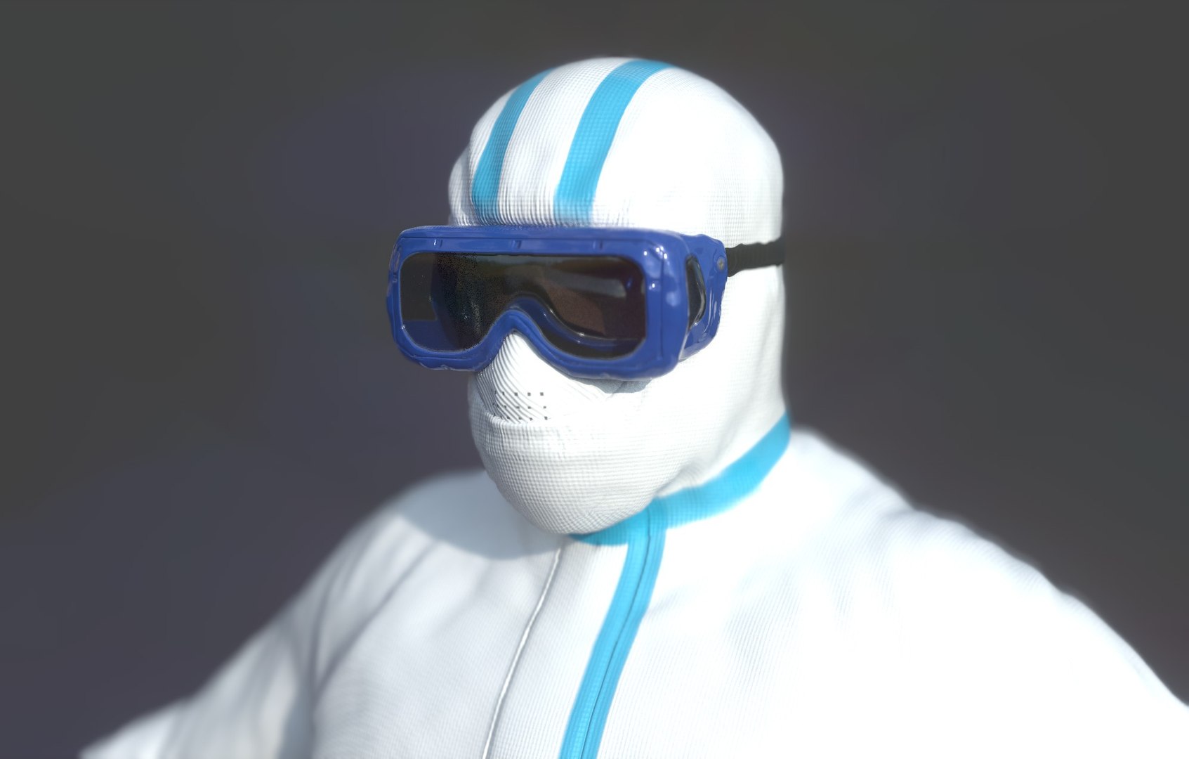 Hazmat Suit White 3D Model - TurboSquid 1522849
