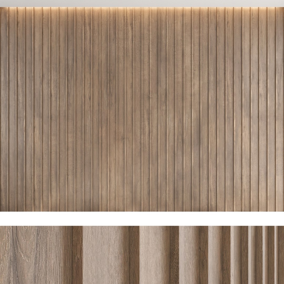 Wood Panel Set V02 3D Model - TurboSquid 1915841