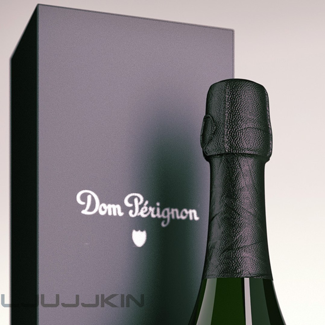 Bottle Champagne Dom Perignon 3d Max