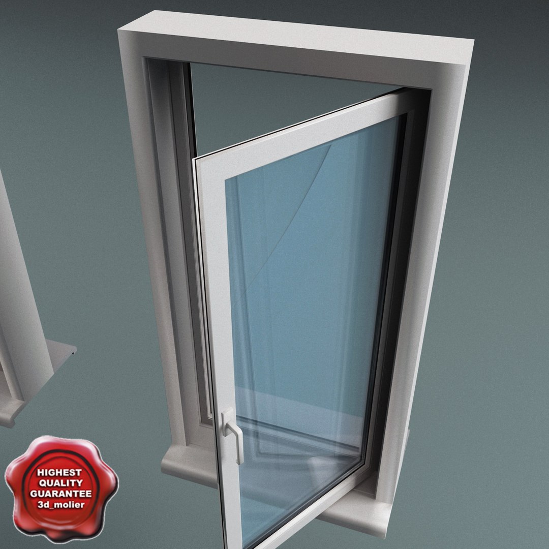 plastic window v4 3d max