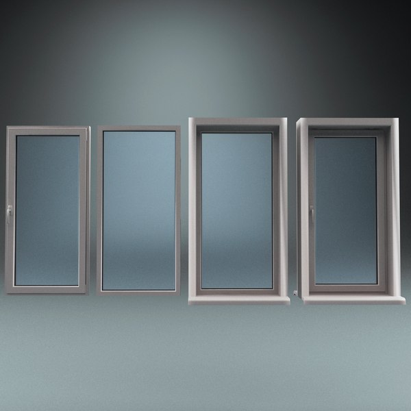 plastic window v4 3d max