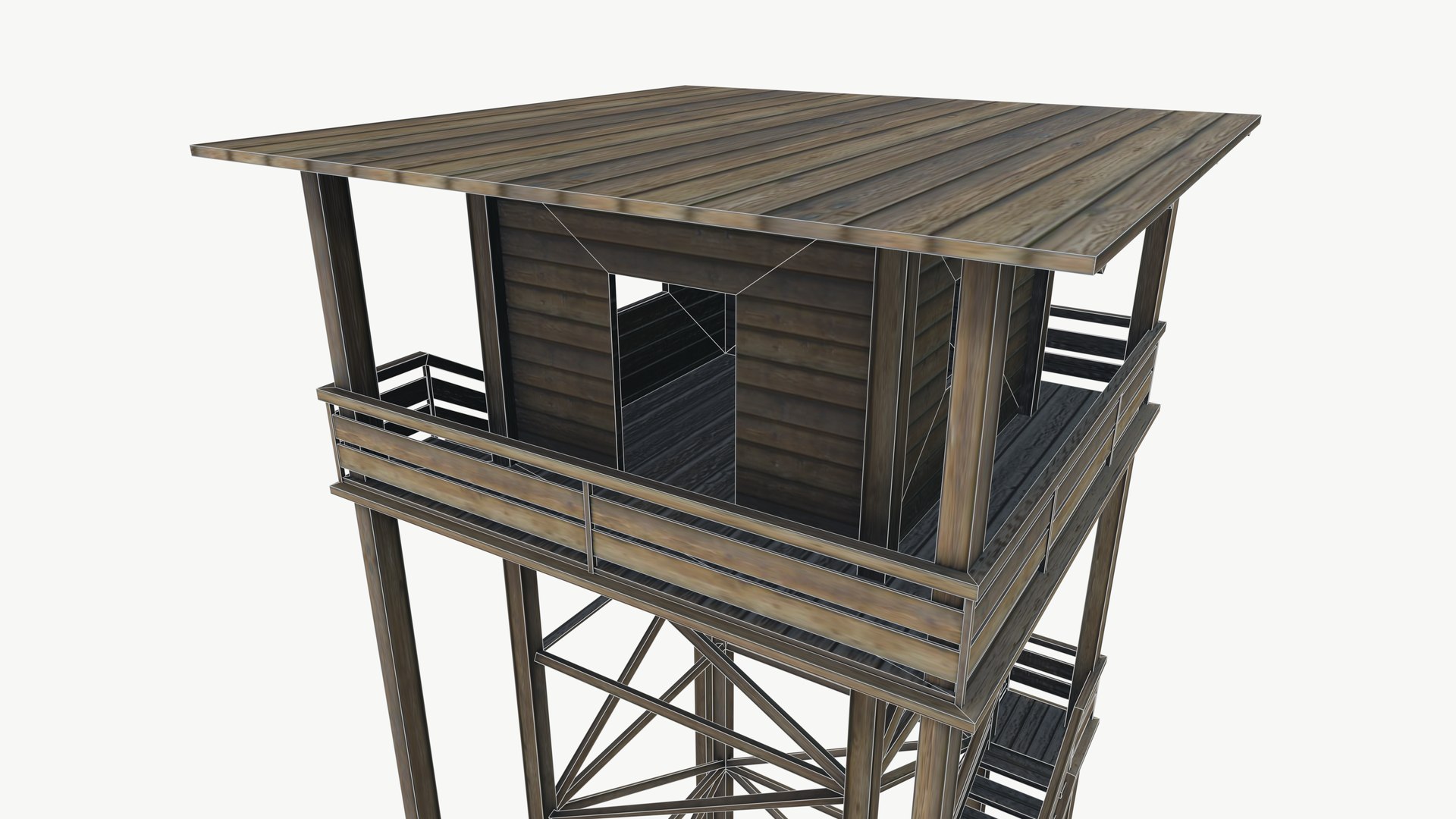 3D Watch Tower Model - TurboSquid 2295490