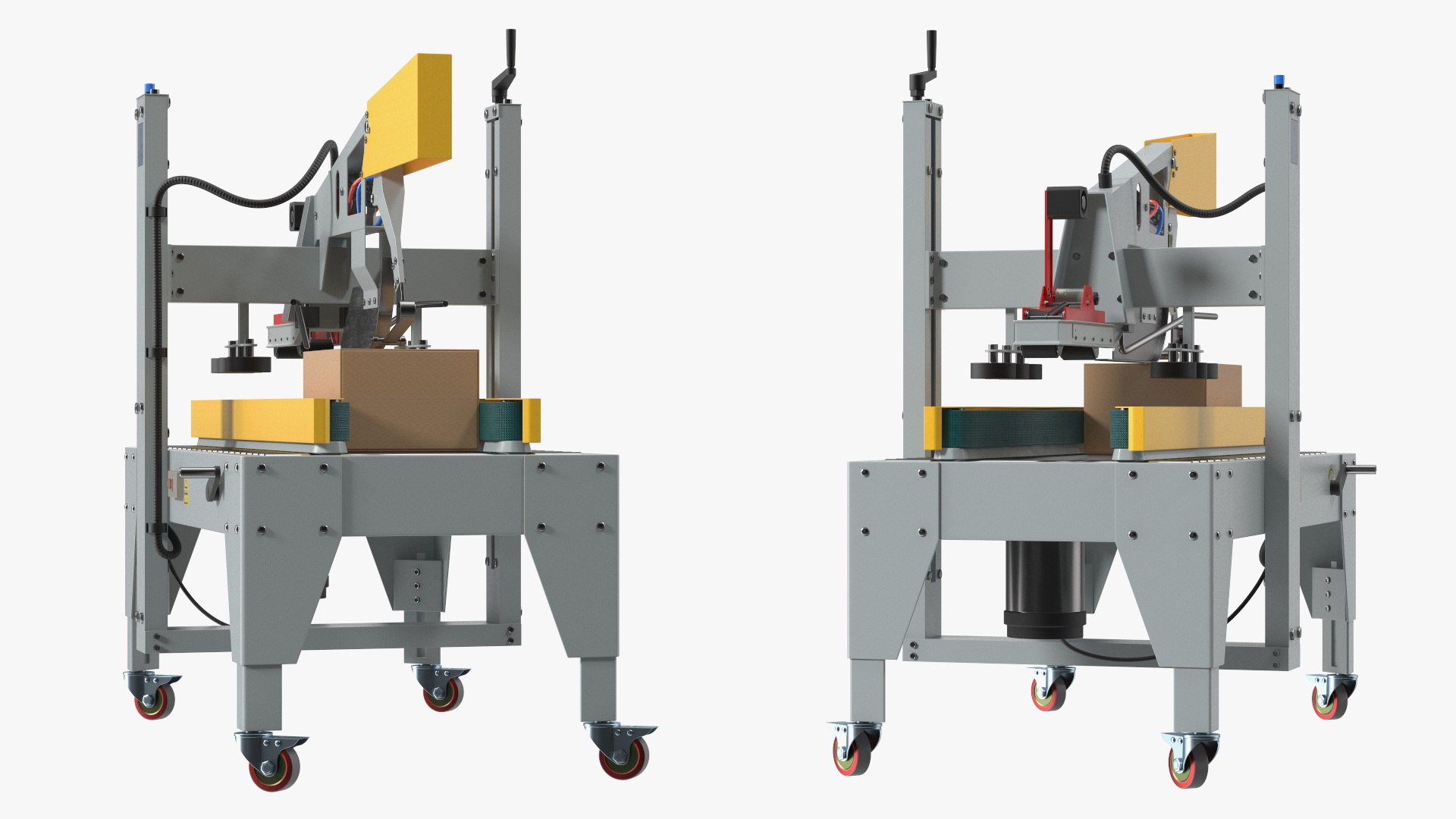 3D Automatic Box Packing Machine Yellow - TurboSquid 2089651