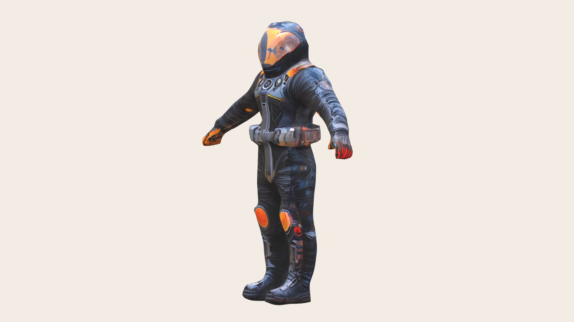 Astronaut Space Suit Male Model - TurboSquid 2194660
