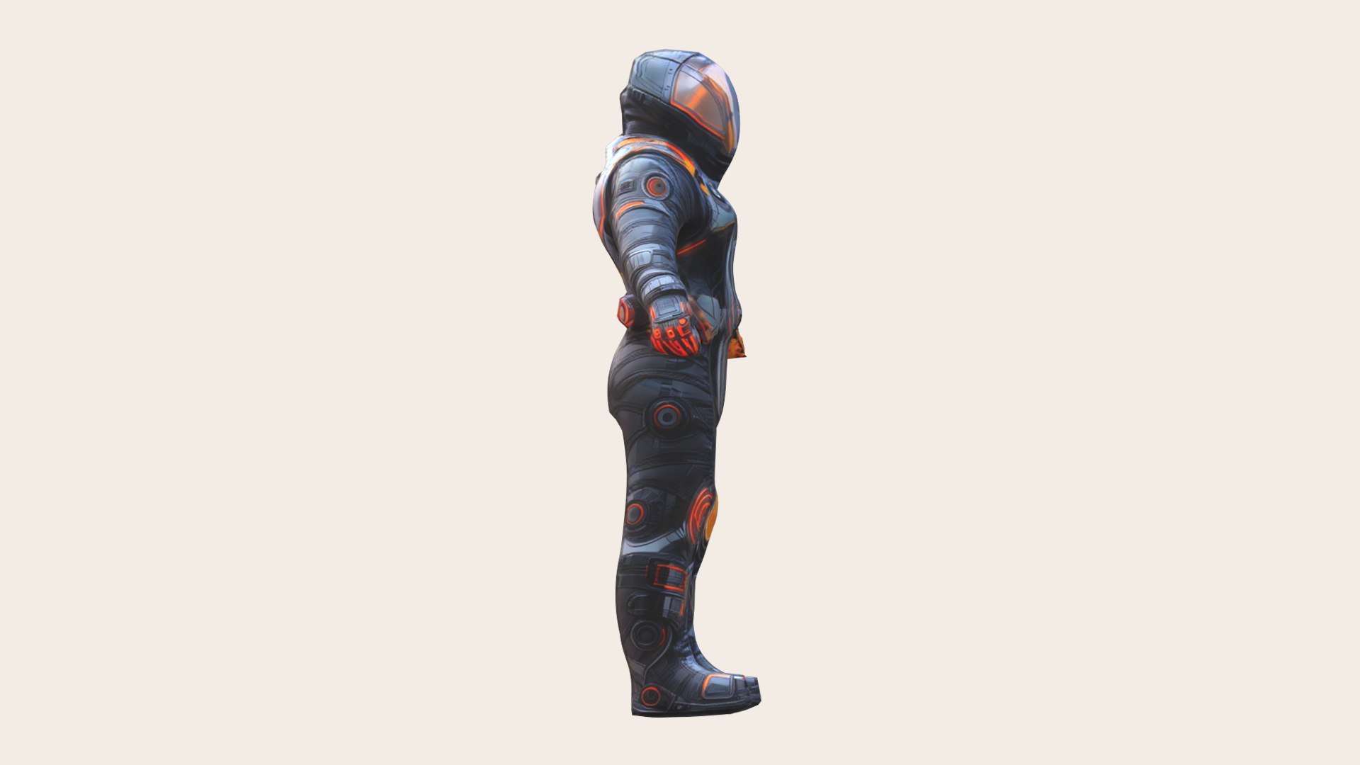 Astronaut Space Suit Male Model - TurboSquid 2194660