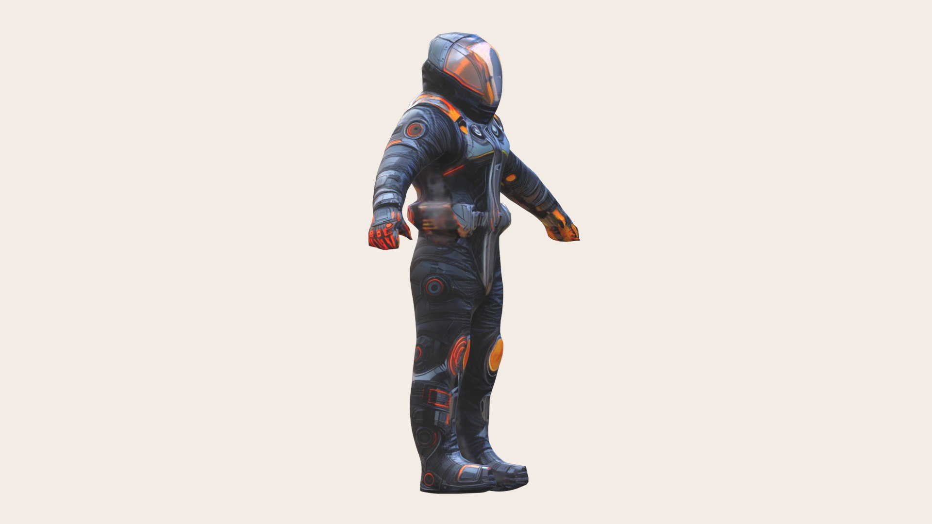 Astronaut Space Suit Male Model - TurboSquid 2194660