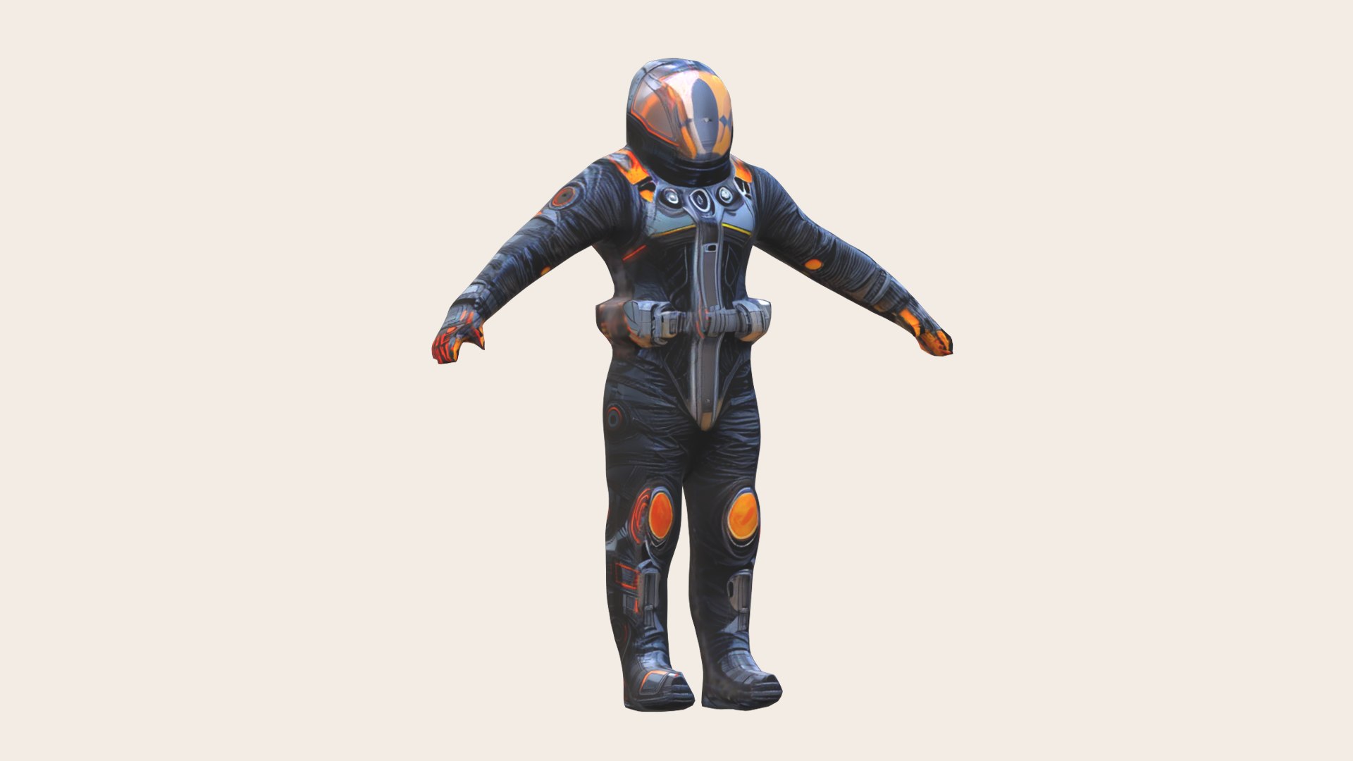 Astronaut Space Suit Male Model - TurboSquid 2194660