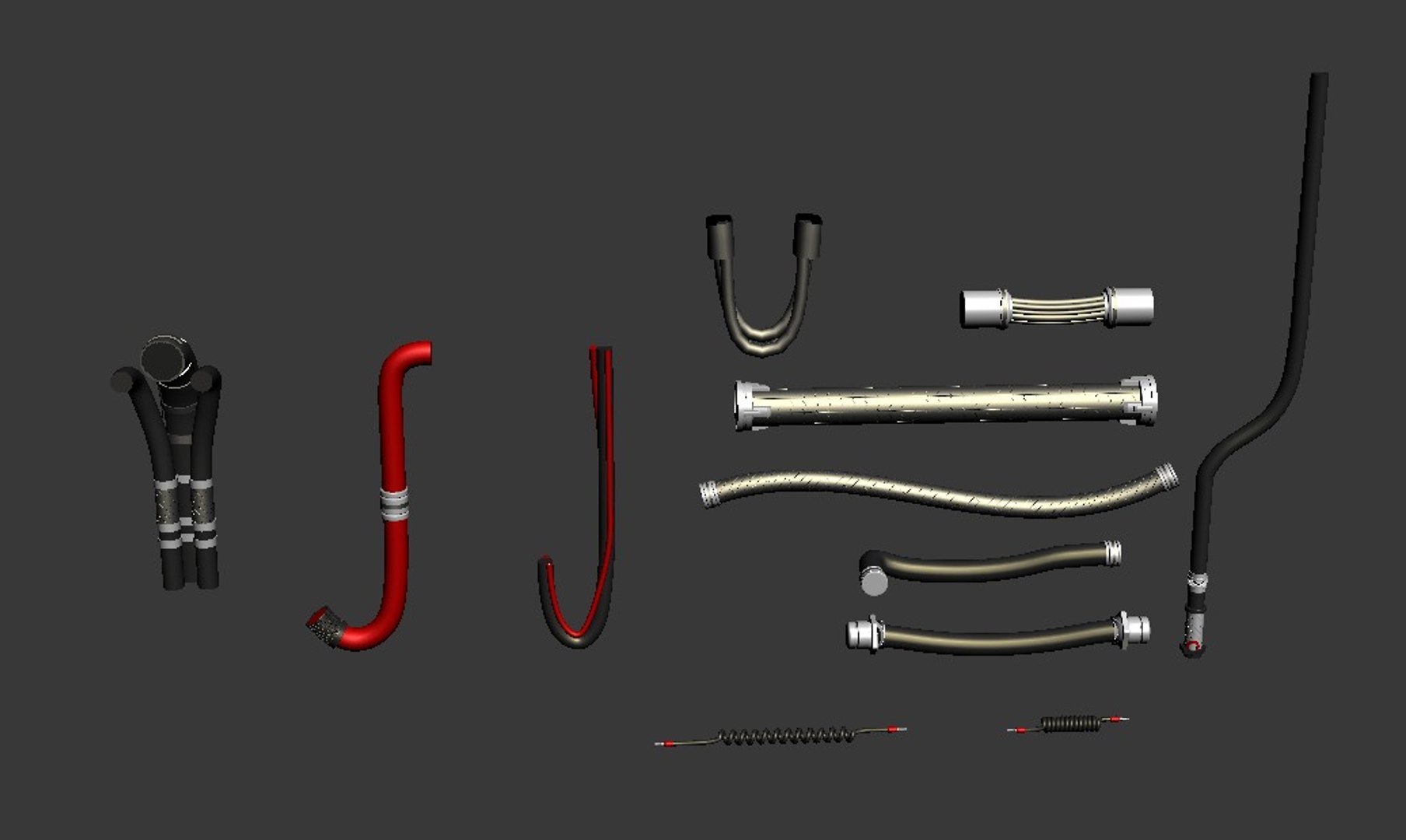 3d Cables Wires Mech