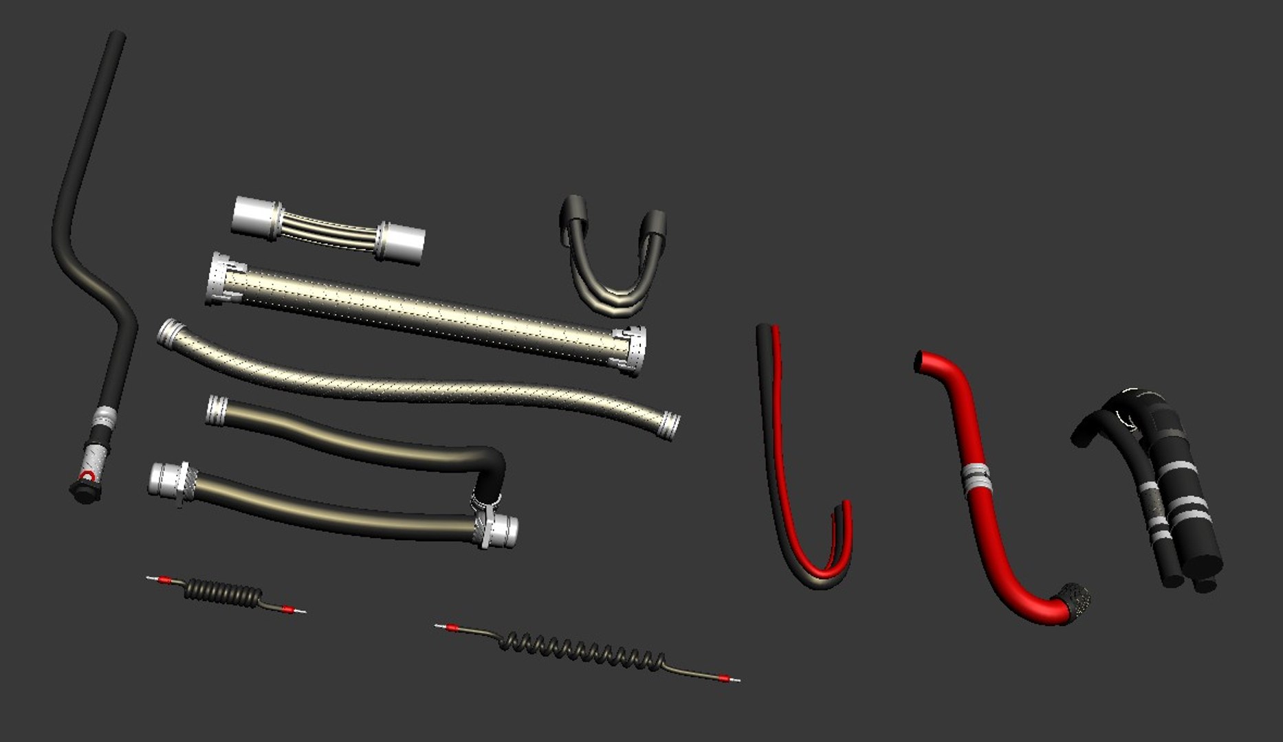 3d Cables Wires Mech