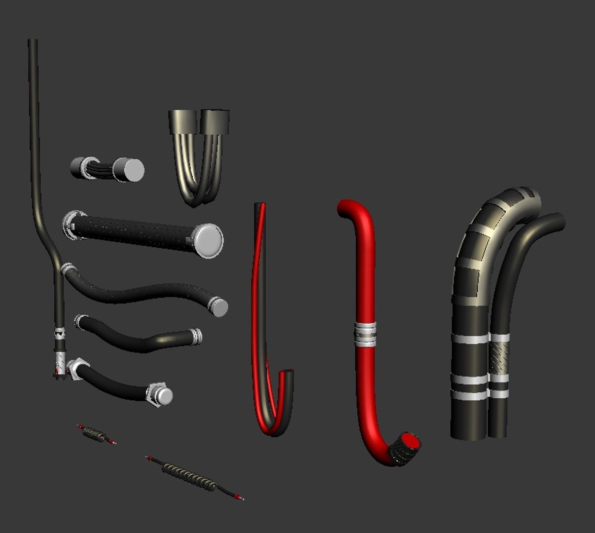 3d Cables Wires Mech