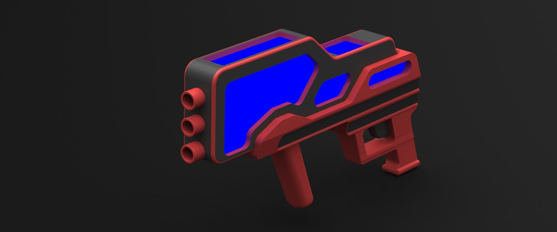 Concept Conceptual Gun 3d Model