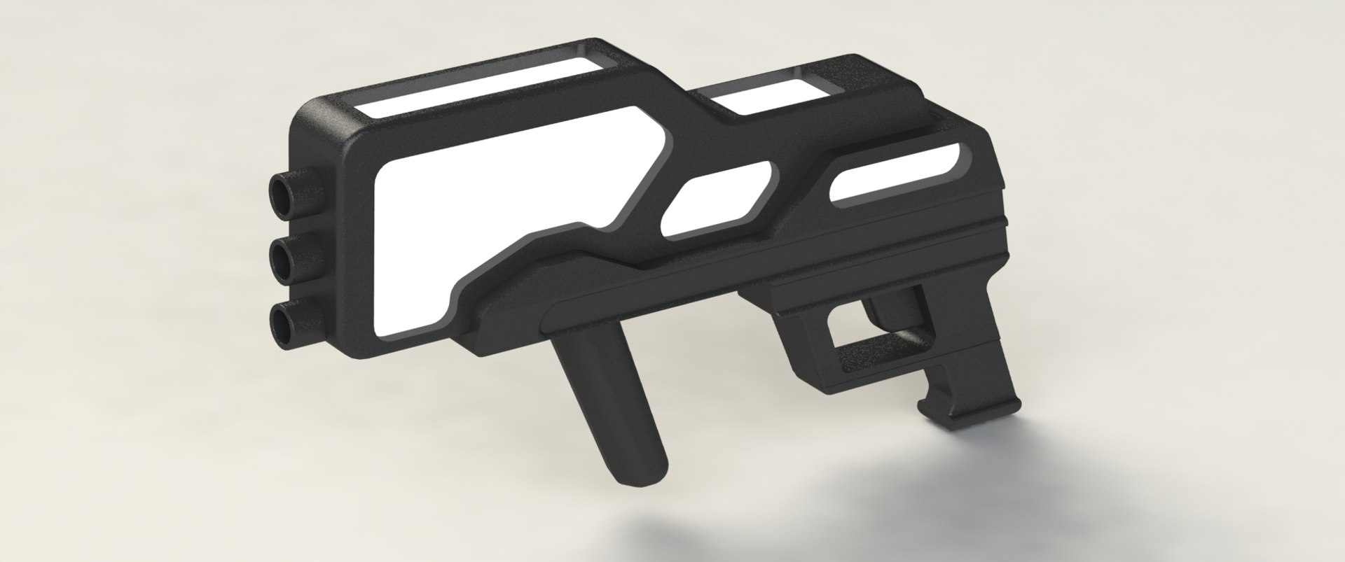 Concept Conceptual Gun 3d Model