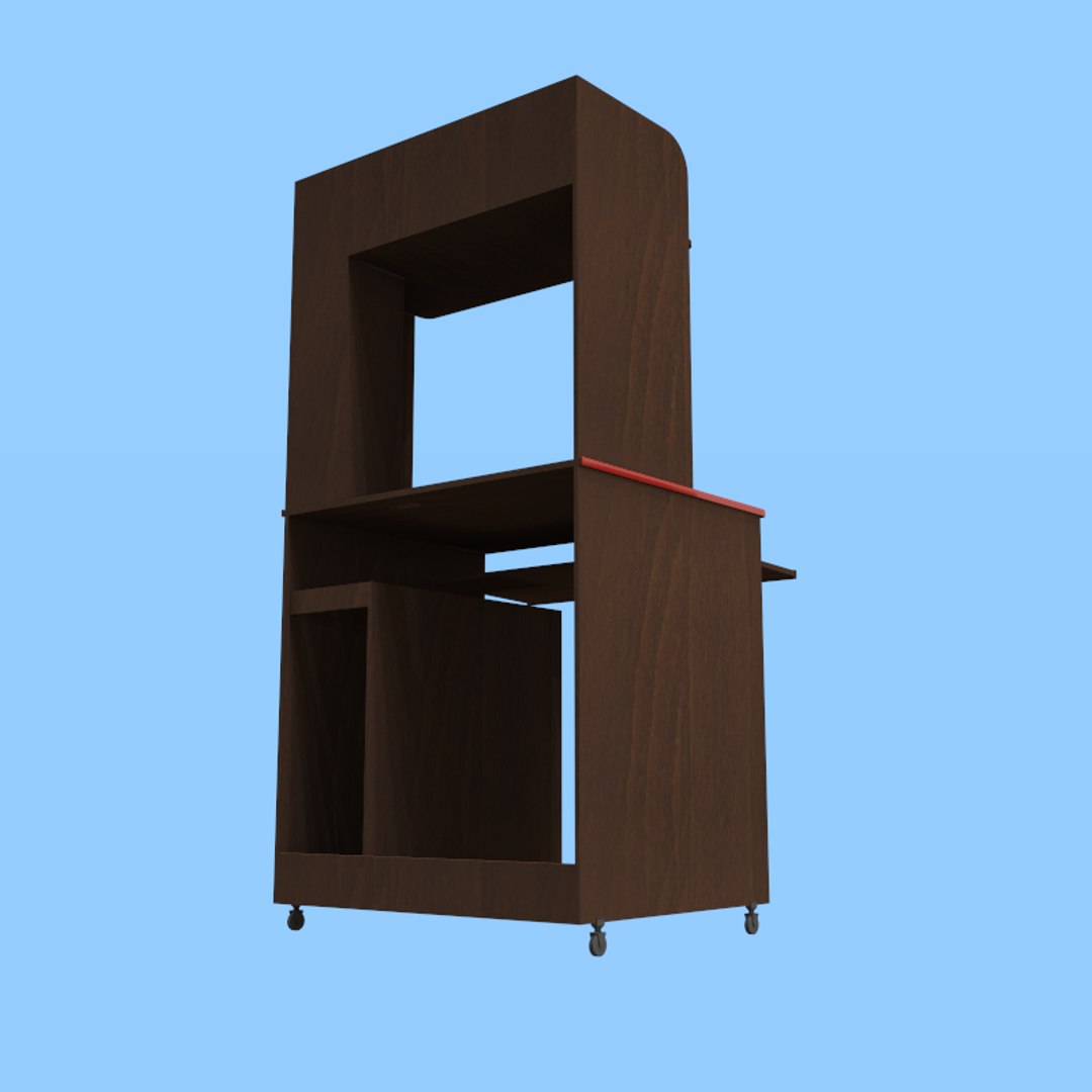 Computer table 3D - TurboSquid 1241088