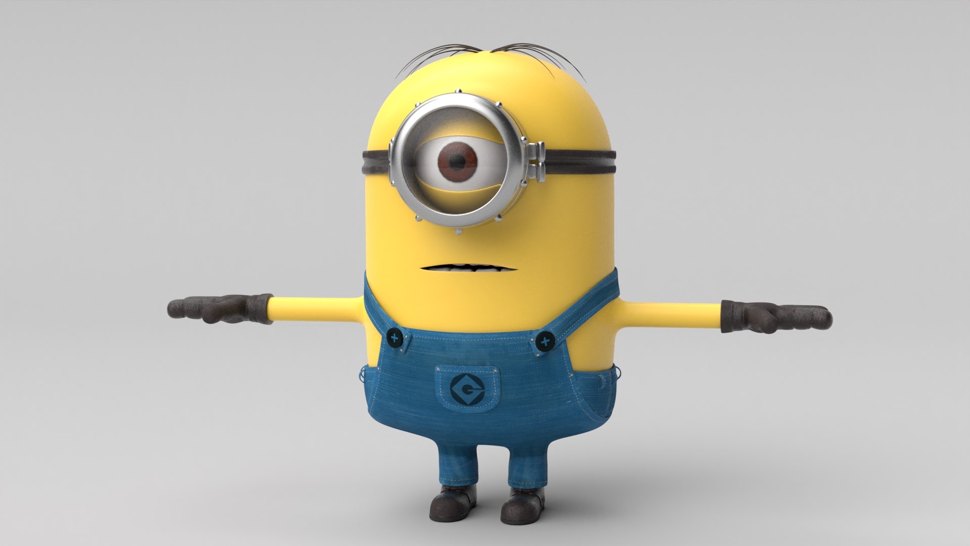Minion Stuart Cartoon Animation 3D - TurboSquid 1646331