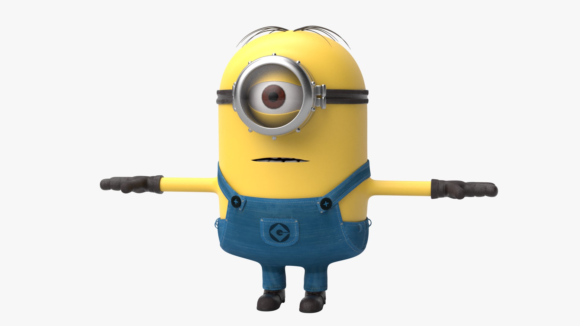 Minion stuart cartoon animation 3D - TurboSquid 1646331