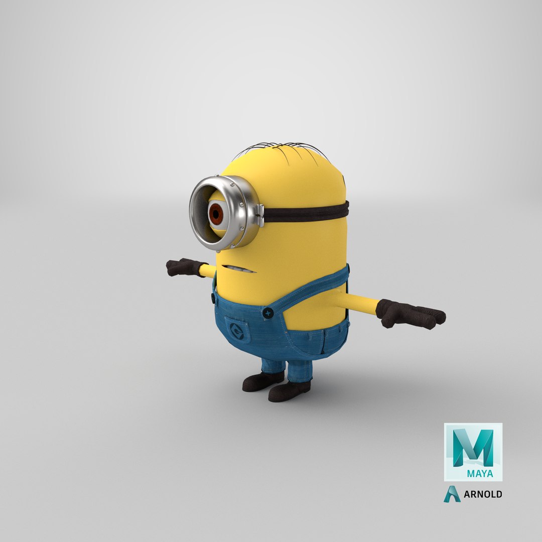 Minion Stuart Cartoon Animation 3D - TurboSquid 1646331