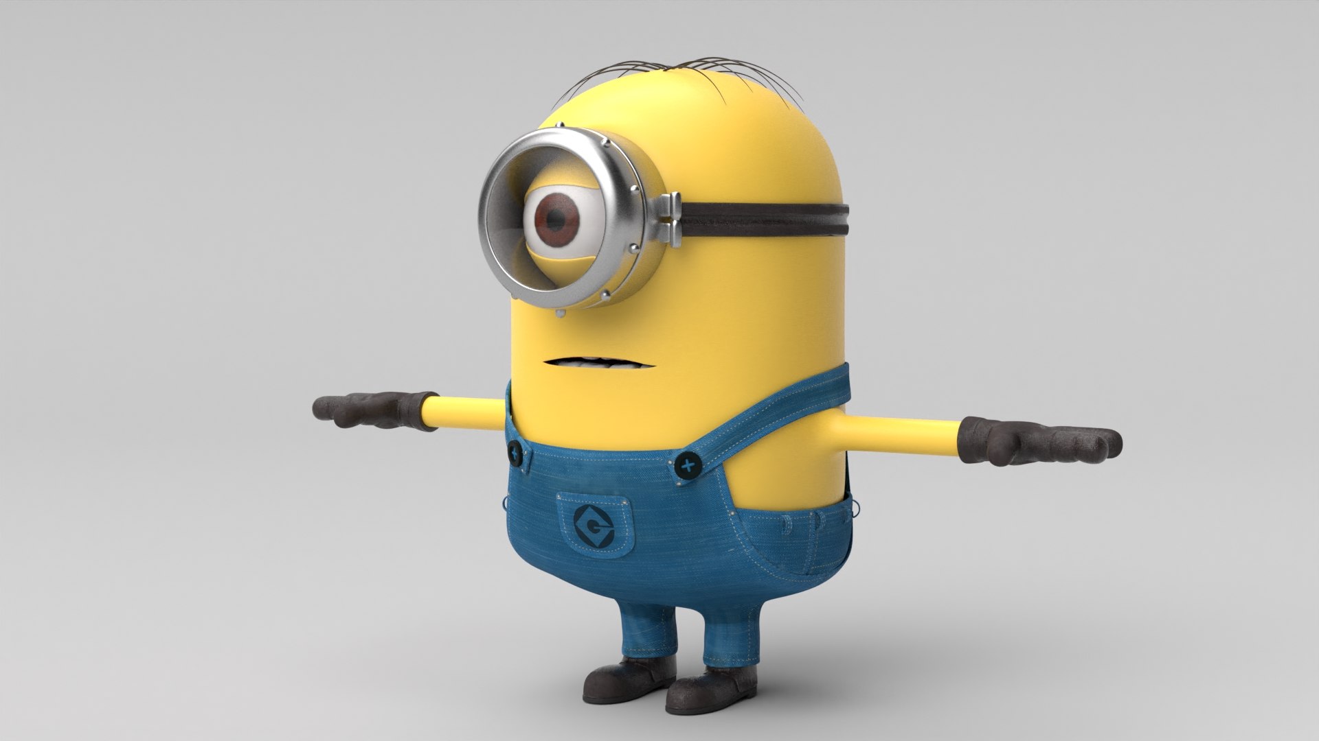Minion Stuart Cartoon Animation 3D - TurboSquid 1646331
