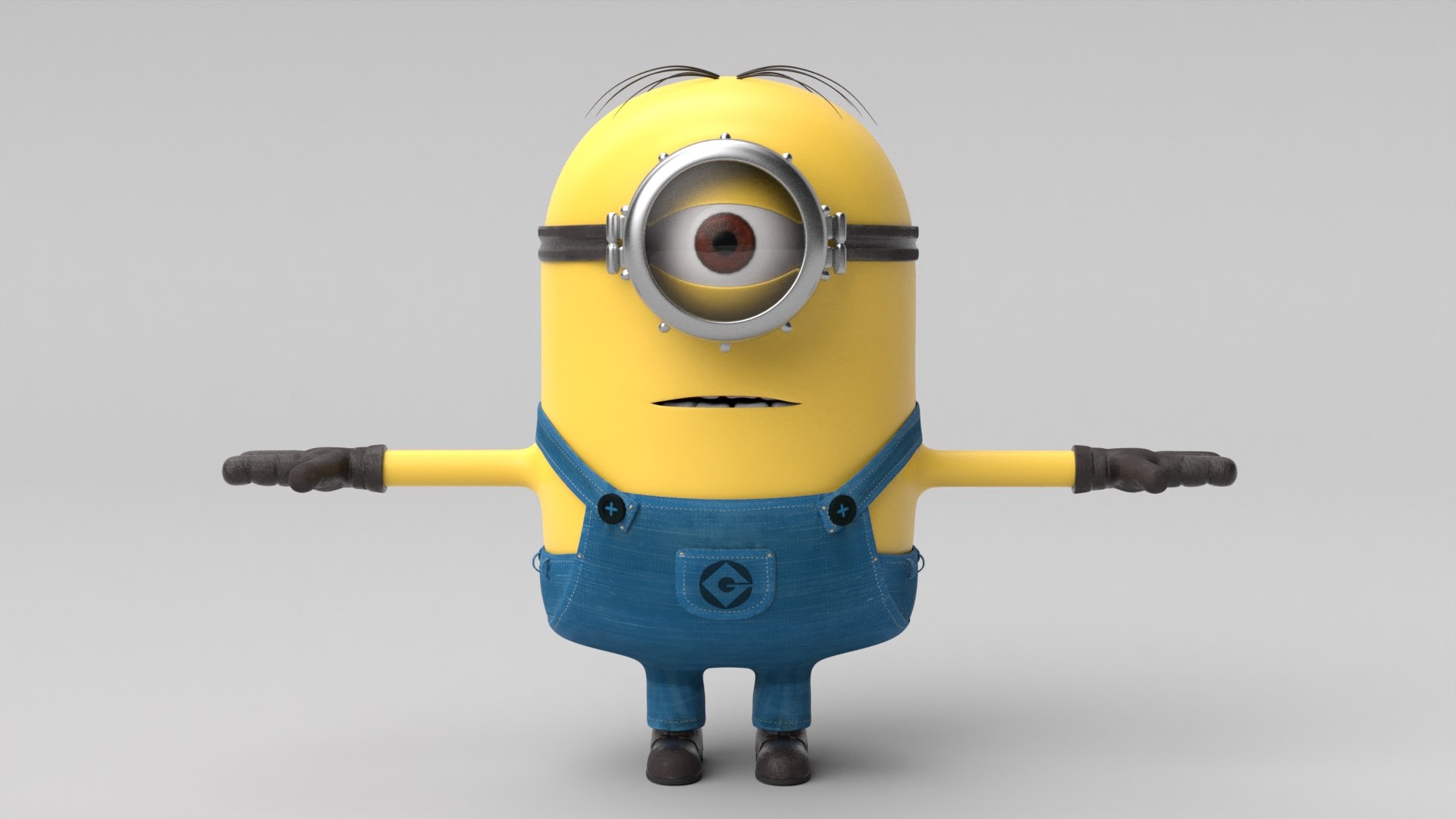Minion Stuart Cartoon Animation 3D - TurboSquid 1646331