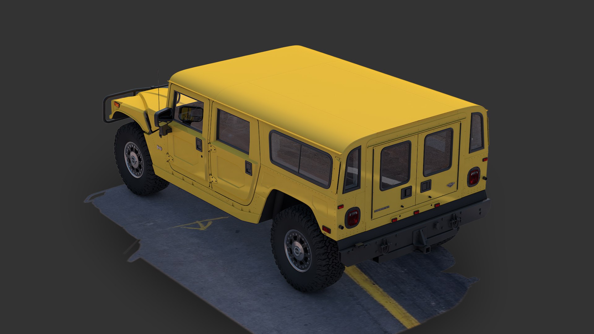 3D Hummer H1 Alpha 2006 Model - TurboSquid 2259540