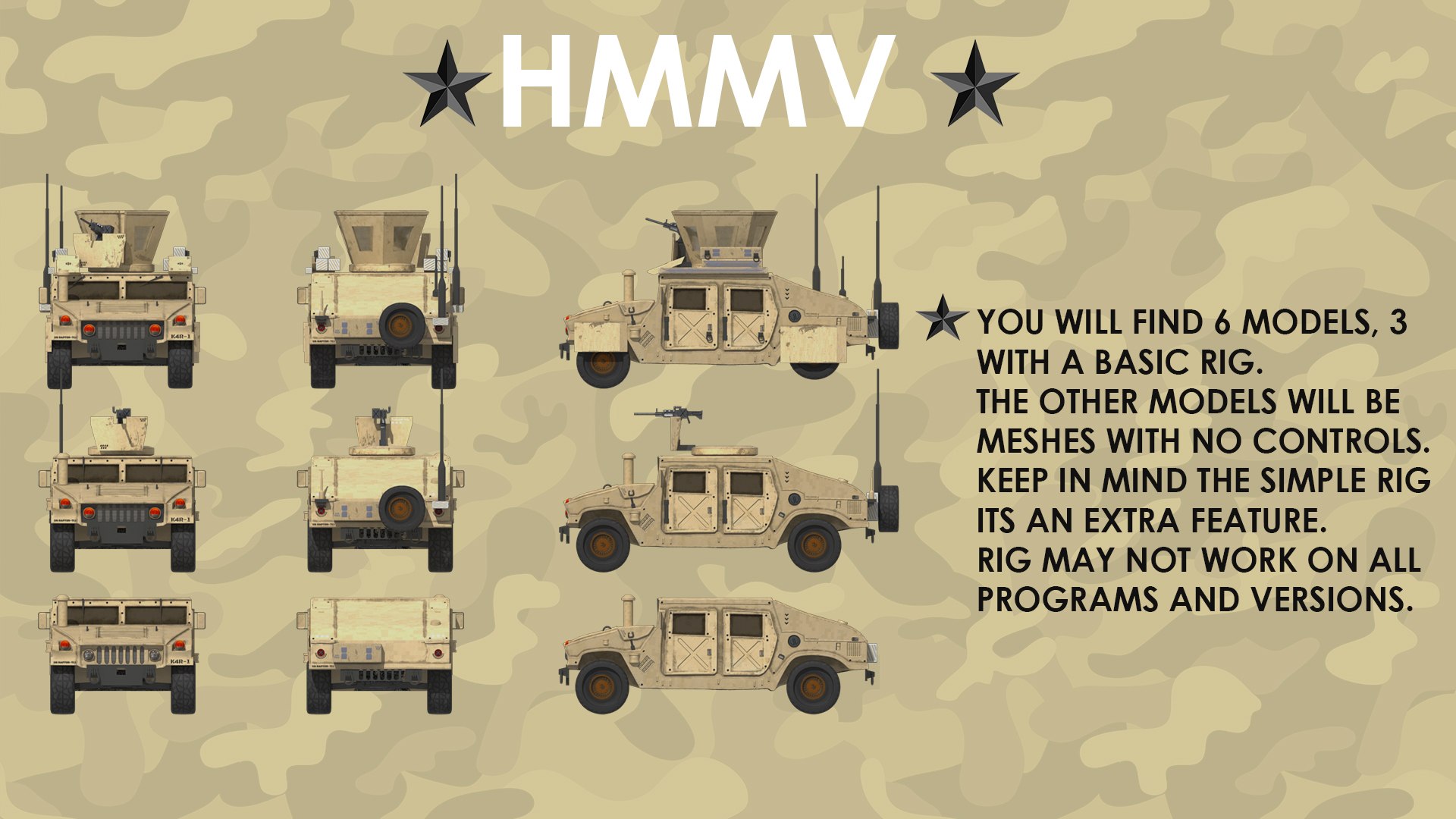 3D humv - TurboSquid 1435867