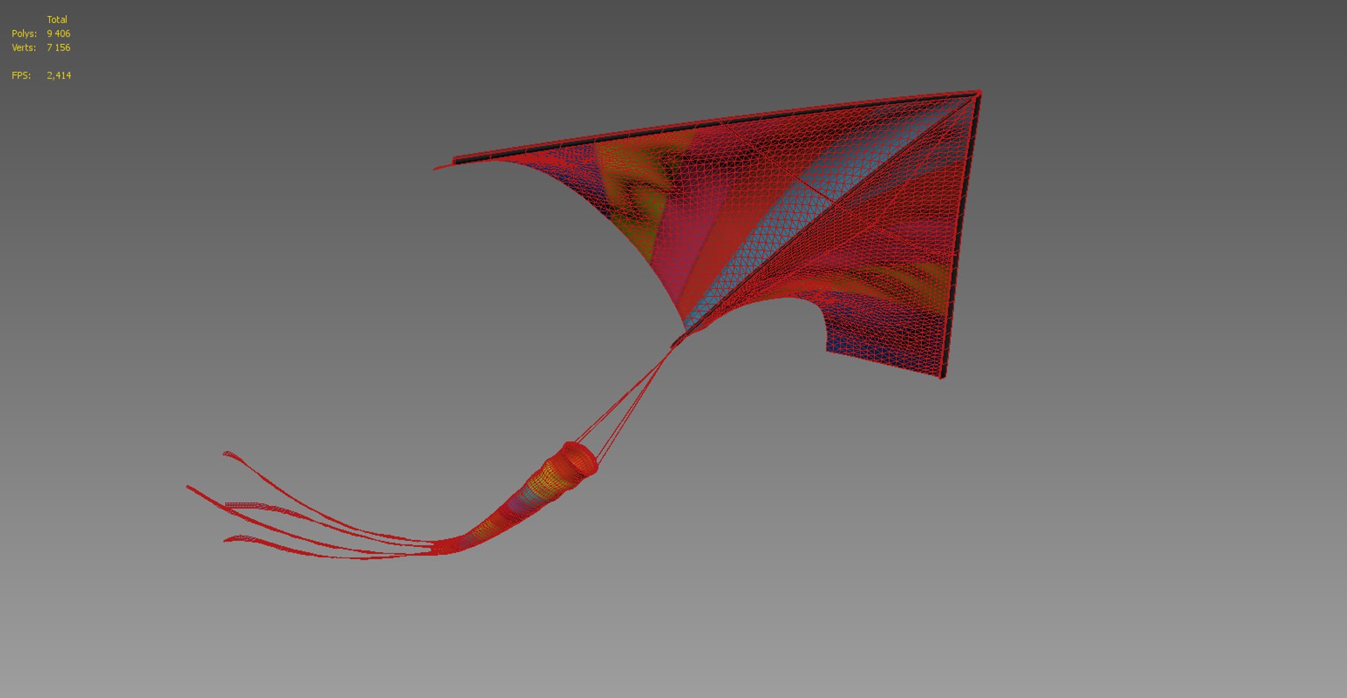 Classic Wind Kite 3D - TurboSquid 1203669