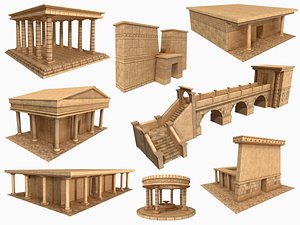 3D Temple-Model Models | TurboSquid