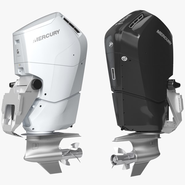 modelo 3d Motor fueraborda Mercury Verado V12 600HP - TurboSquid 2133851