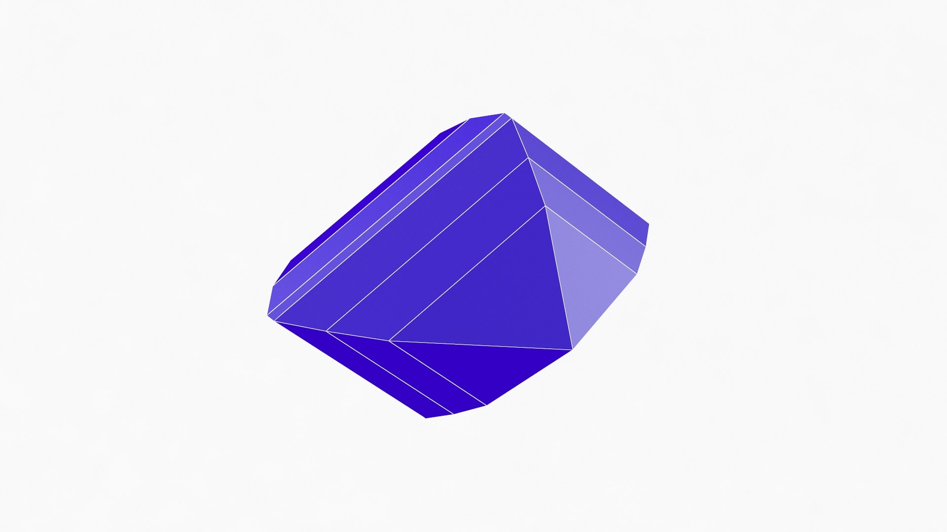 3D Lozenge Gemstone - Printable - TurboSquid 1721650