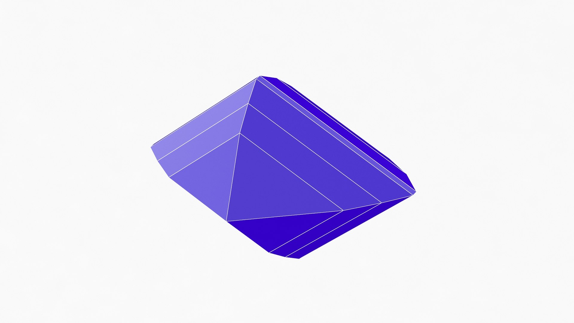 3D Lozenge Gemstone - Printable - TurboSquid 1721650