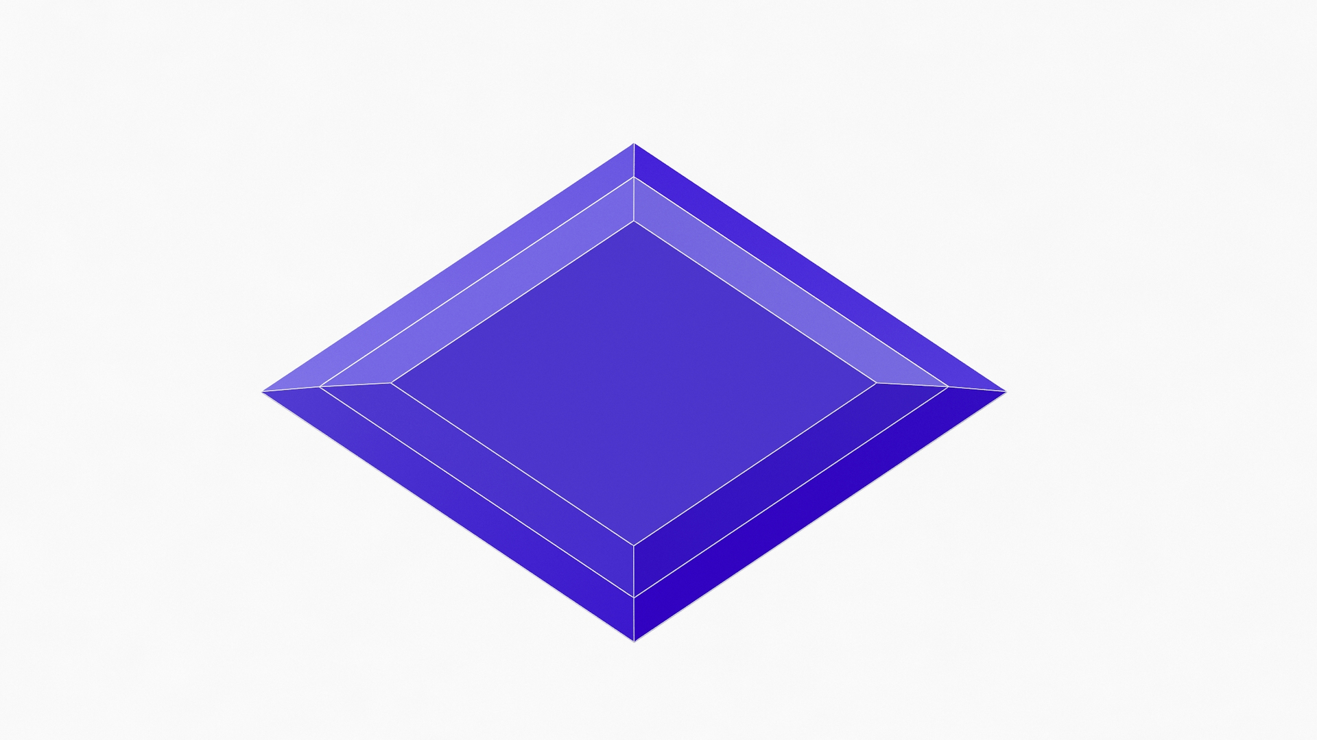 3D Lozenge Gemstone - Printable - TurboSquid 1721650