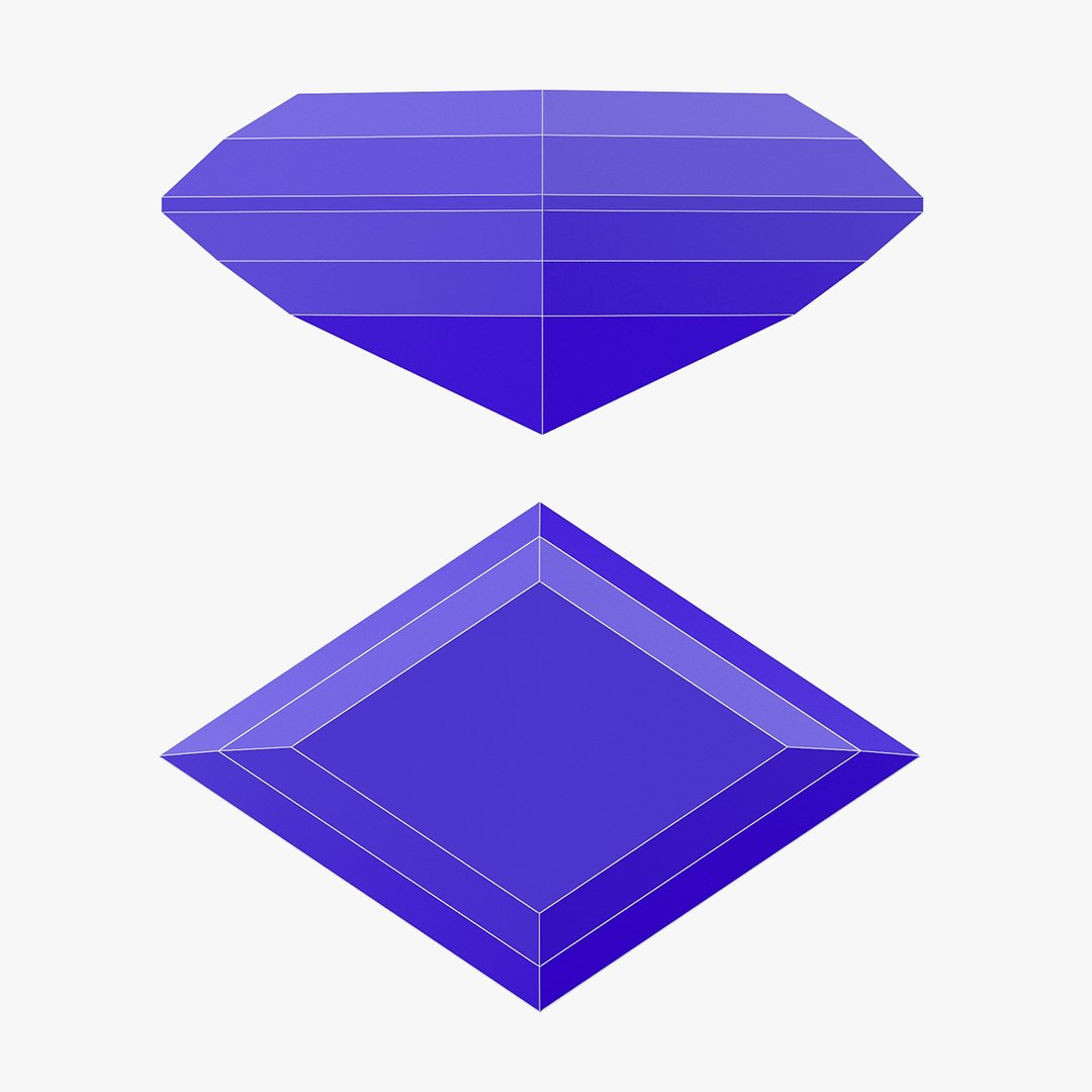 3D Lozenge Gemstone - Printable - TurboSquid 1721650