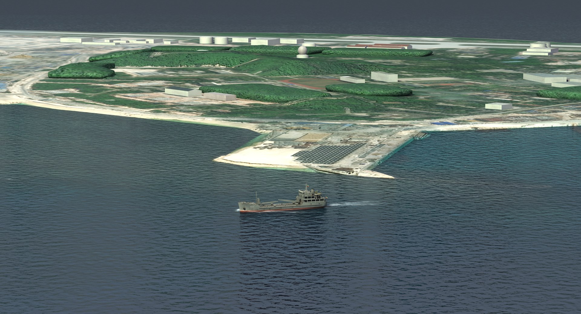 3D Model Pacific Island Naval Base - TurboSquid 1309291