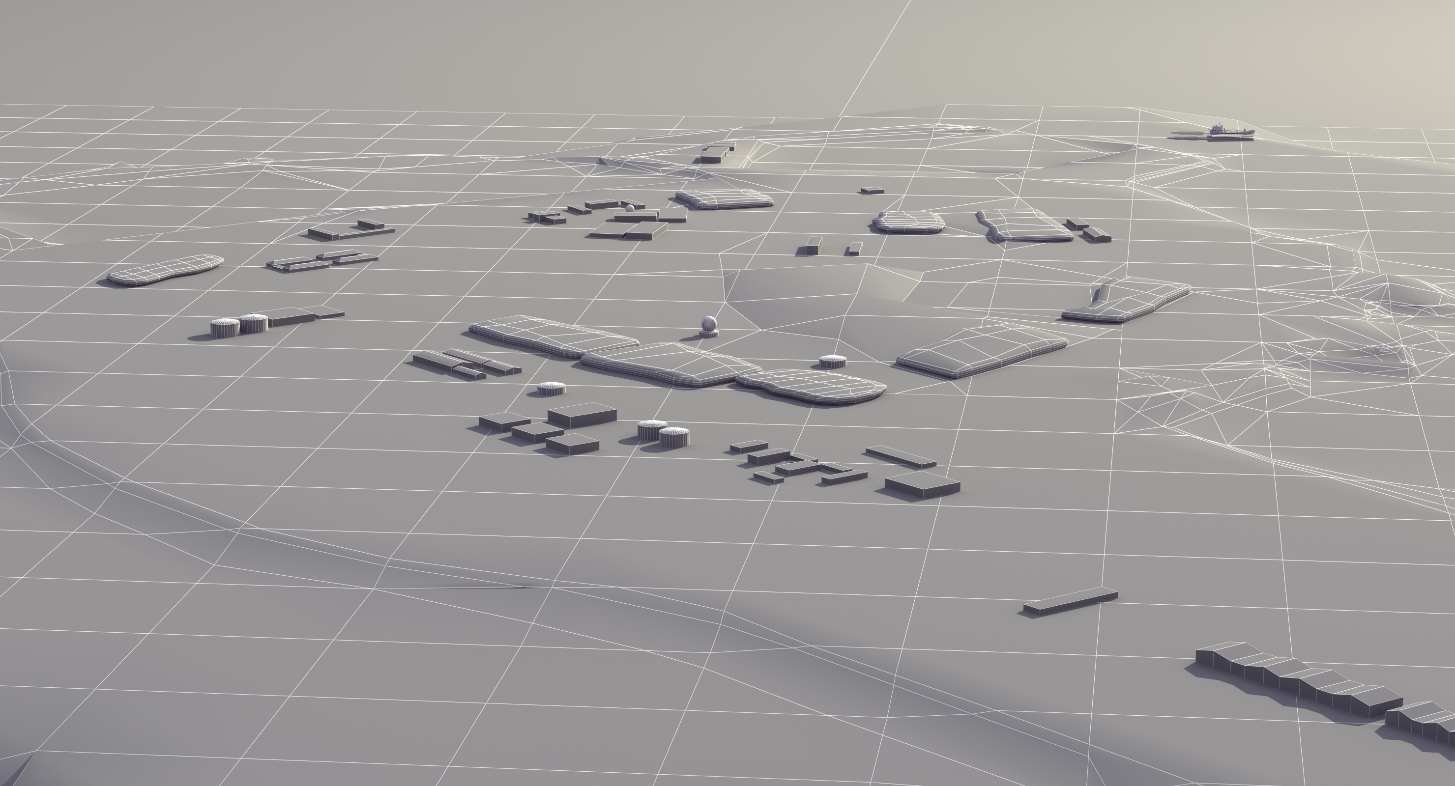 3D model pacific island naval base - TurboSquid 1309291