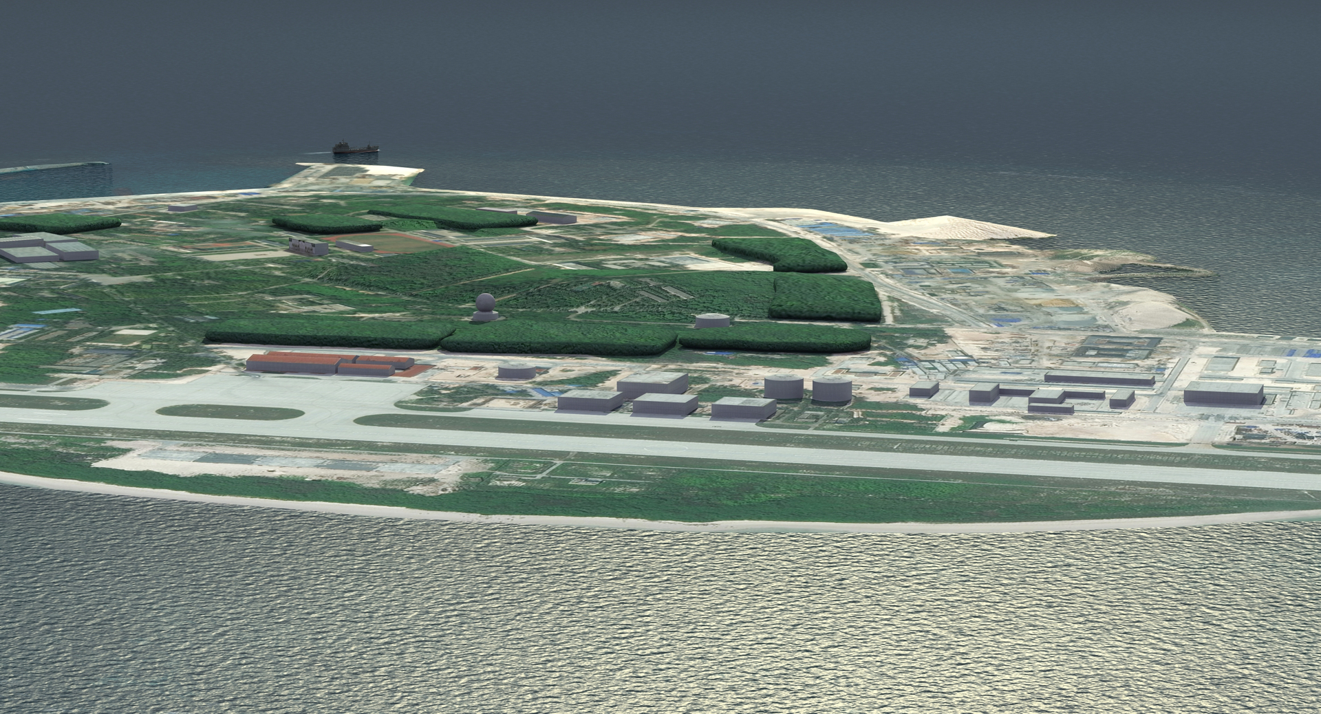 3D model pacific island naval base - TurboSquid 1309291