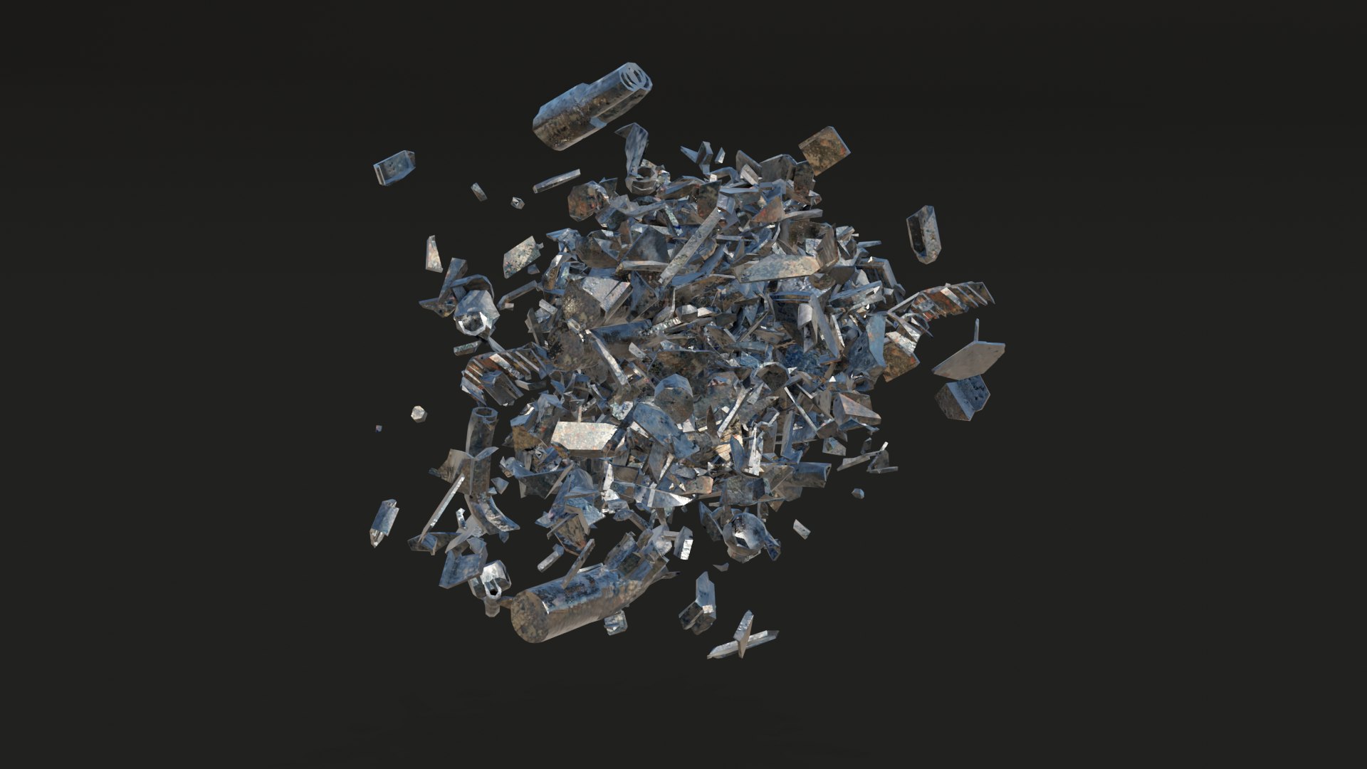Animated Metal Explode Front Model - TurboSquid 1777792