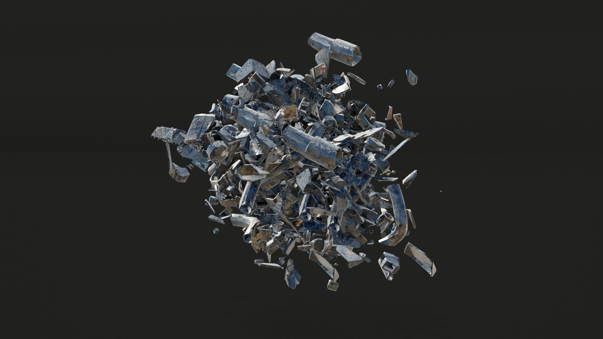 Animated Metal Explode Front Model - TurboSquid 1777792