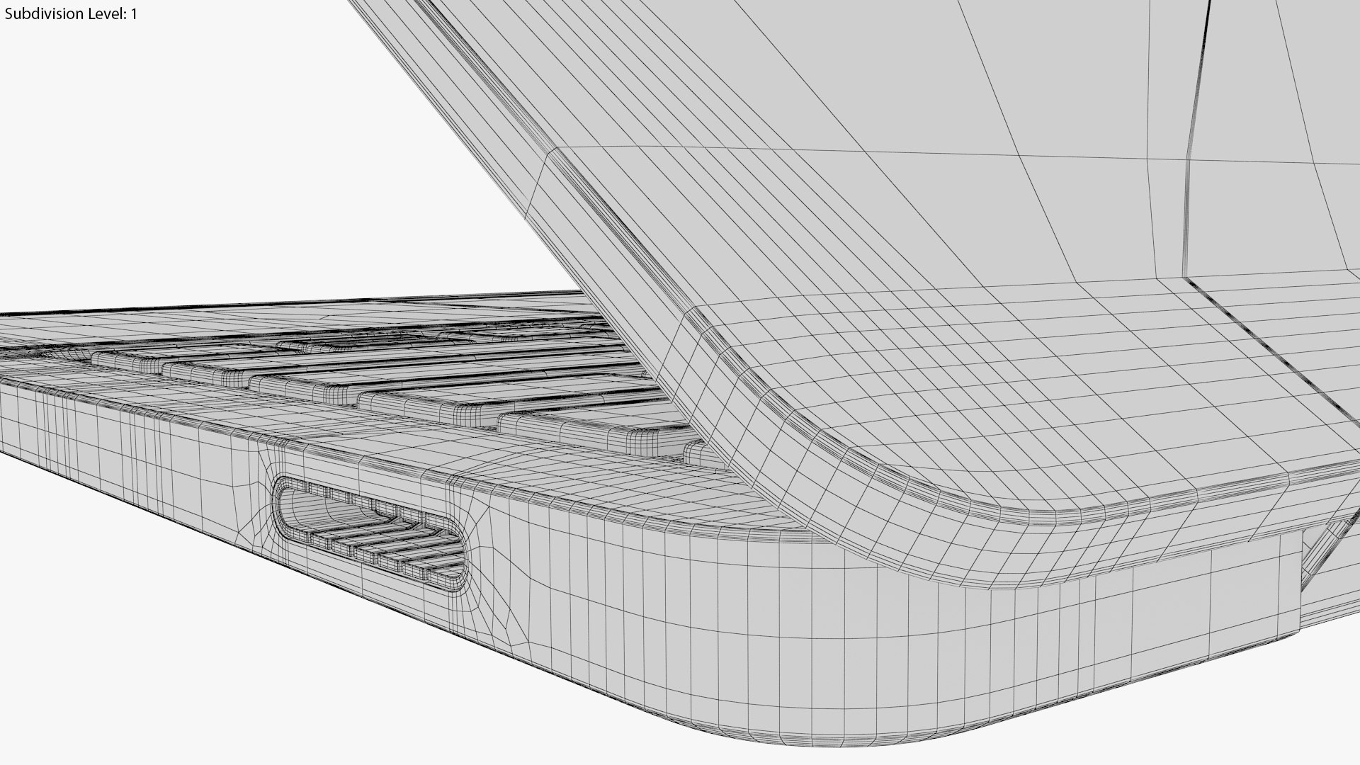 Microsoft Surface Laptop 2024 13 8 Rigged Platinum 3D Model ...