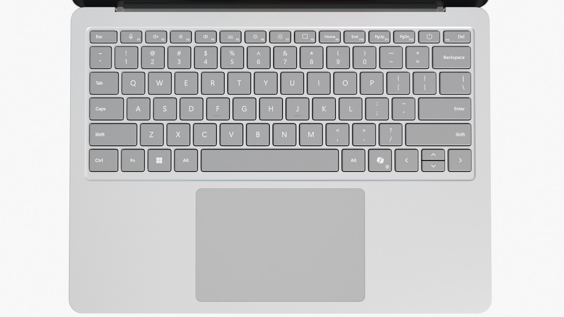 Microsoft Surface Laptop 2024 13 8 Rigged Platinum 3D Model ...