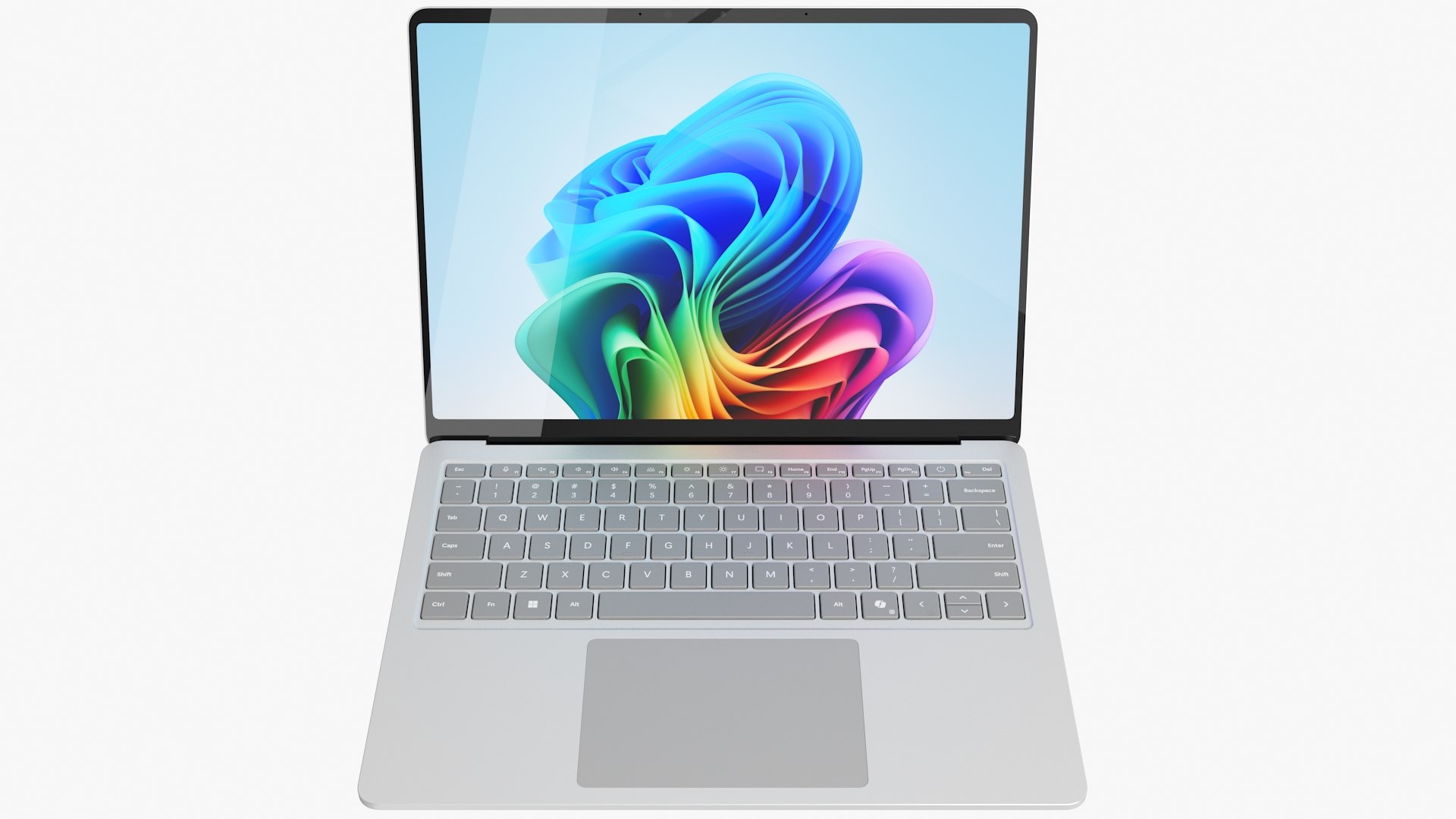 Microsoft Surface Laptop 2024 13 8 Rigged Platinum 3D Model ...