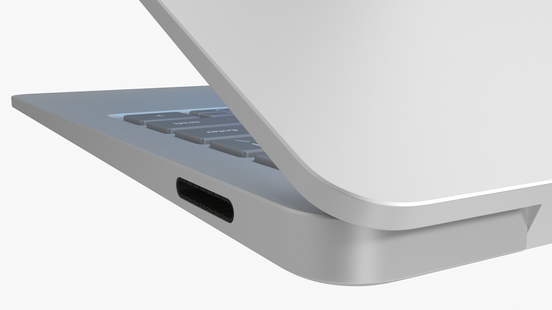 Microsoft Surface Laptop 2024 13 8 Rigged Platinum 3D Model ...