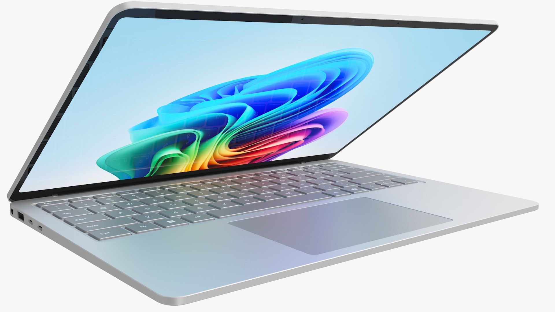 Microsoft Surface Laptop 2024 13 8 Rigged Platinum 3D Model ...