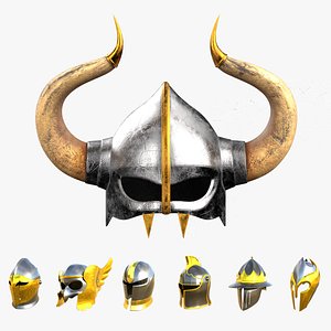 3D Model Hats Helmet Jester Viking - TurboSquid 1501309